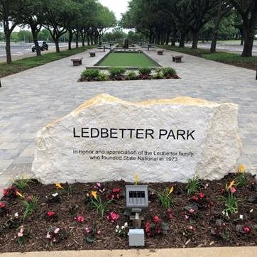 State National Dedicates Ledbetter Park in Honor of Company’s Founders